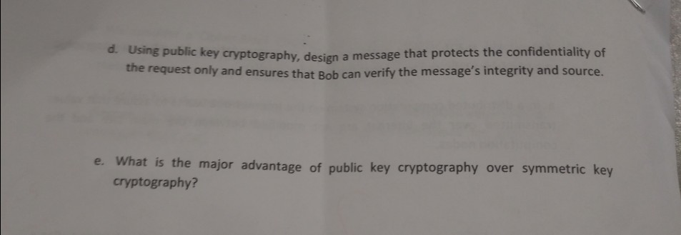 Solved 3- [15pts] Suppose Alice wants to send a message to | Chegg.com