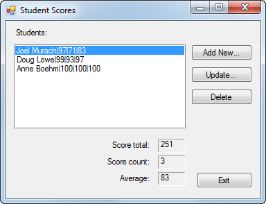 Solved Projects for Murach’s C# 2015 Project 3-5 | Chegg.com
