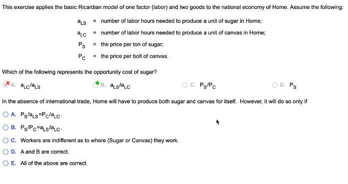 Solved This exercise applies the basic Ricardian model of | Chegg.com