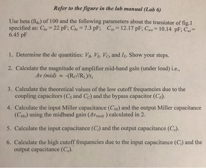 Solved Refer to the figure in the lab manual (Lab 6) Use | Chegg.com