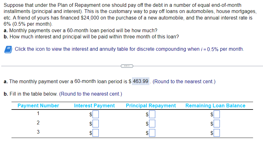 Solved Fill in the table below | Chegg.com