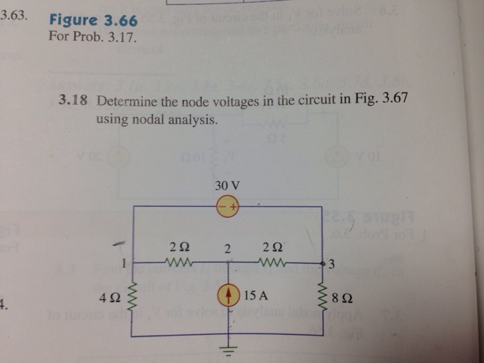 Solved Determine the node voltage in the circuit in Fig. | Chegg.com