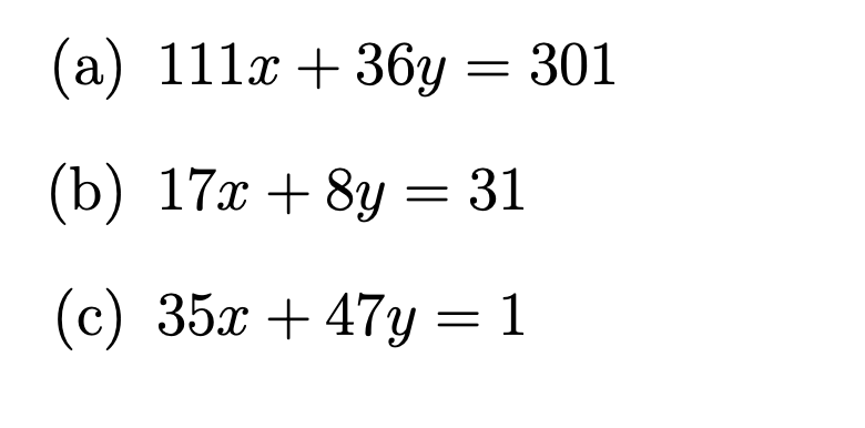 Solved Use the method there to find all solutions to the | Chegg.com