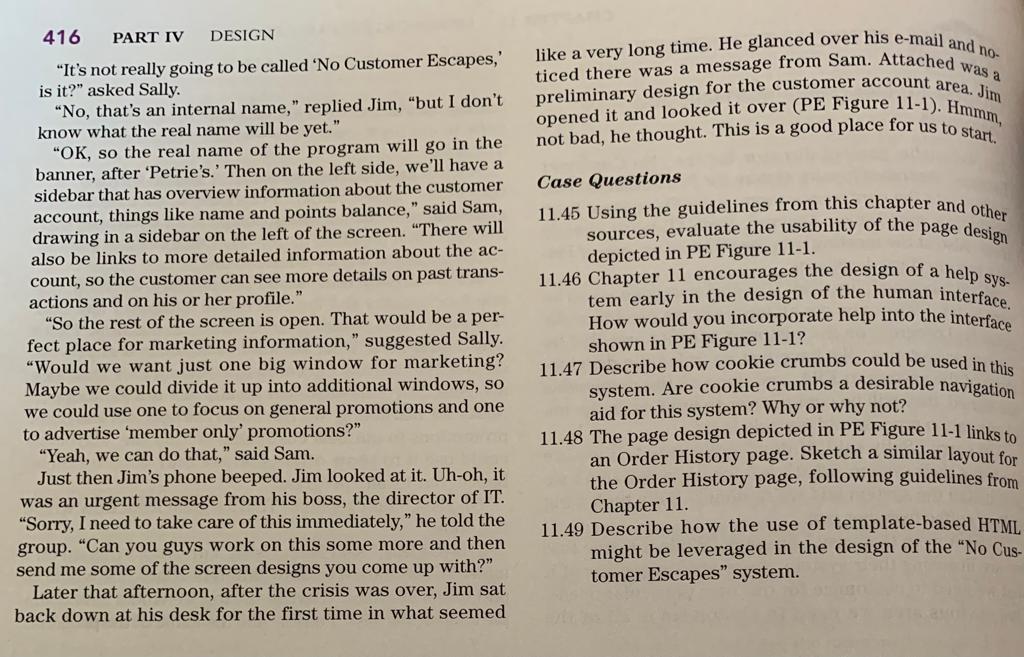 Solved CHAPTER 11 DESIGNING INTERFACES AND DIALOGUES 415 | Chegg.com