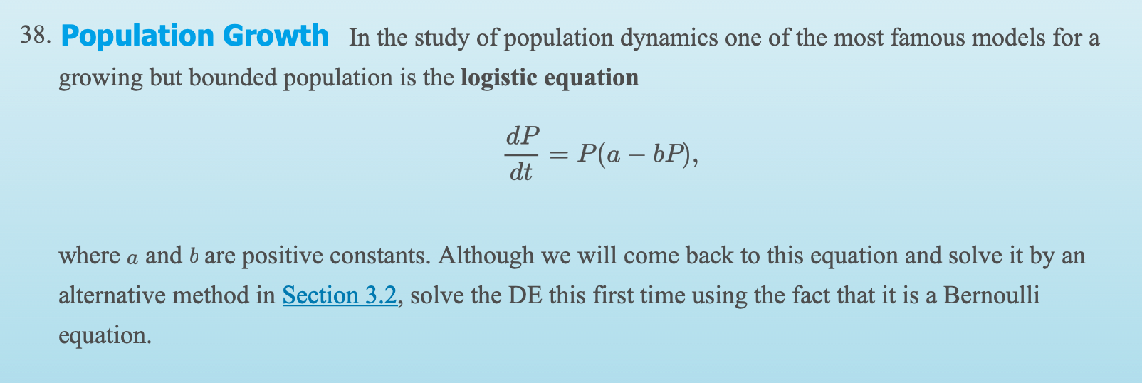 Solved 8. Population Growth In the study of population | Chegg.com