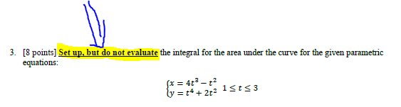 Solved 3. [8 points] Set up, but do not evaluate the | Chegg.com