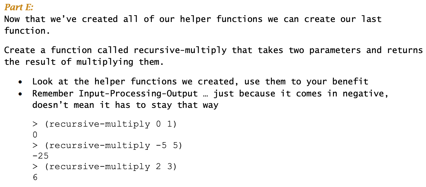 We're going to build a recursive multiplication | Chegg.com
