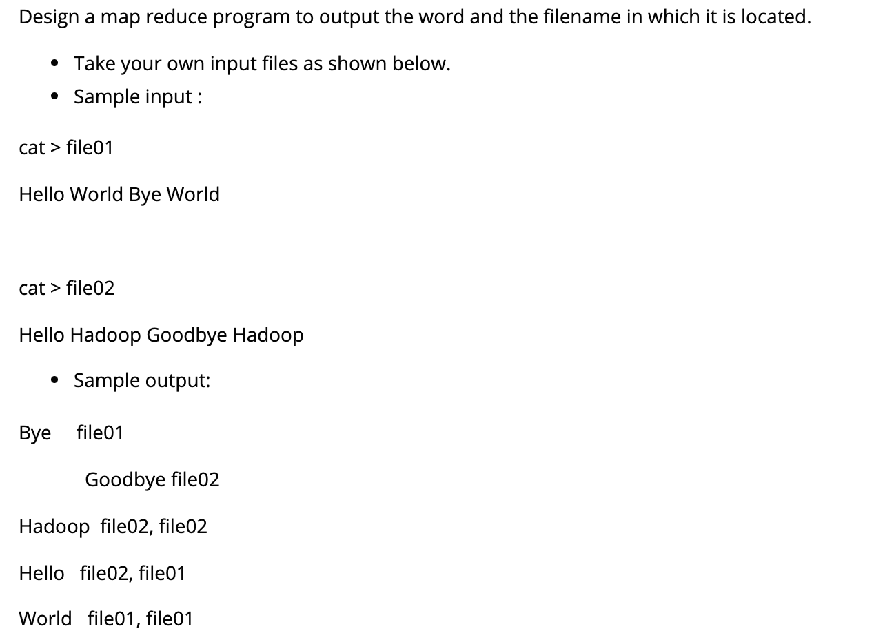 The program should have a mapper and a reducer - | Chegg.com