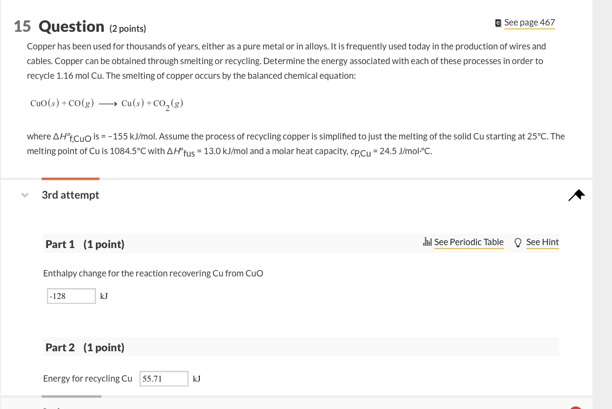 Solved 5 Question (2 points) Copper has been used for | Chegg.com