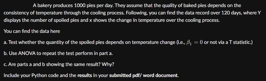 Solved Please help using python. the data is included below | Chegg.com
