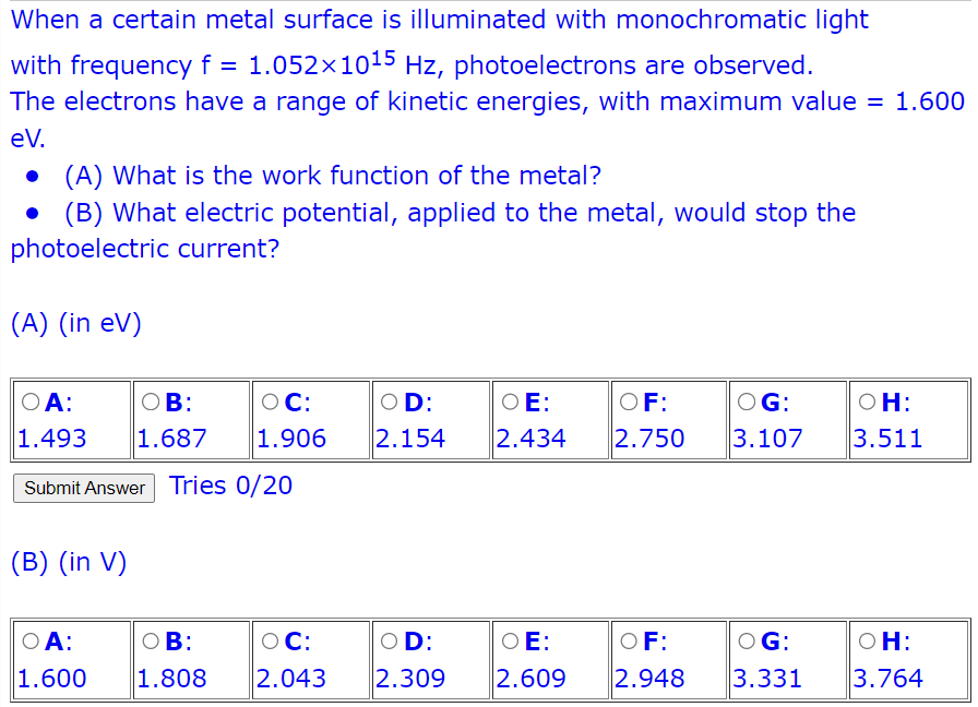 Solved When a certain metal surface is illuminated with | Chegg.com