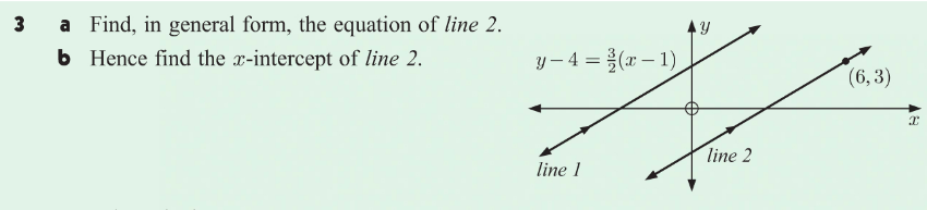 Solved Find, in general form, the equation of line 2 Hence | Chegg.com