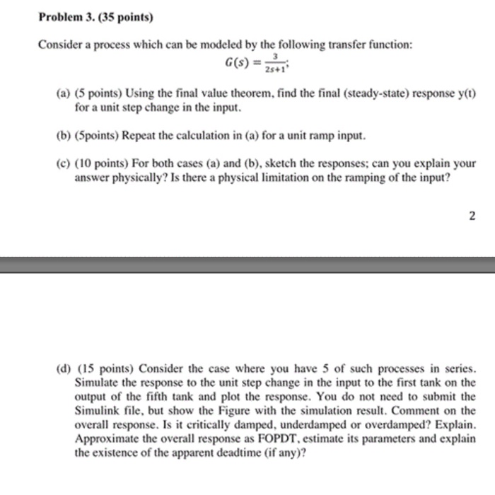 Solved Problem 3. (35 points) Consider a process which can | Chegg.com