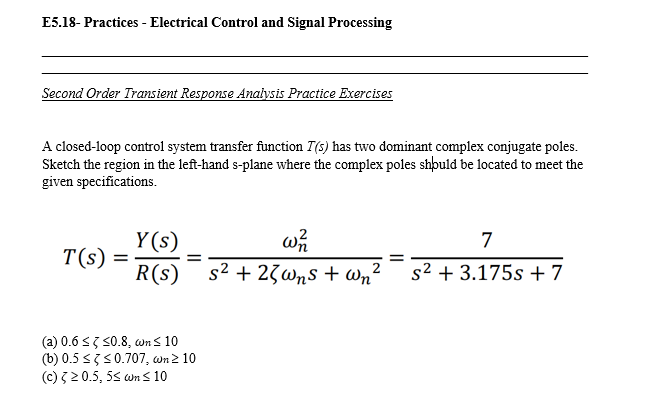 Solved E5 18 Practices Electrical Control And Signal