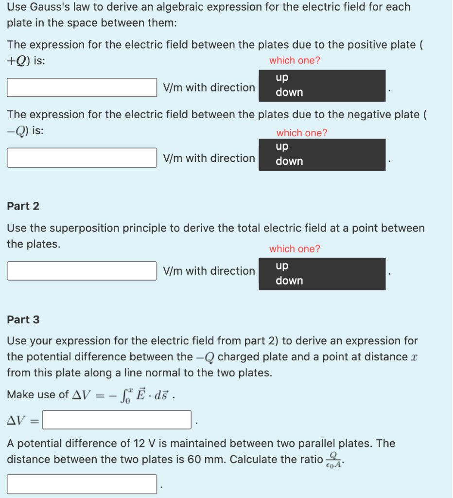 Solved You have two parallel rectangular plates each with an | Chegg.com