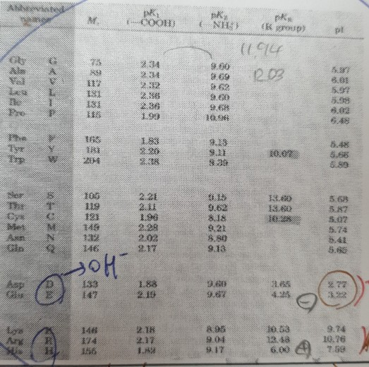 Solved Why is the pI of Aspartic acid and Glutamic acid | Chegg.com