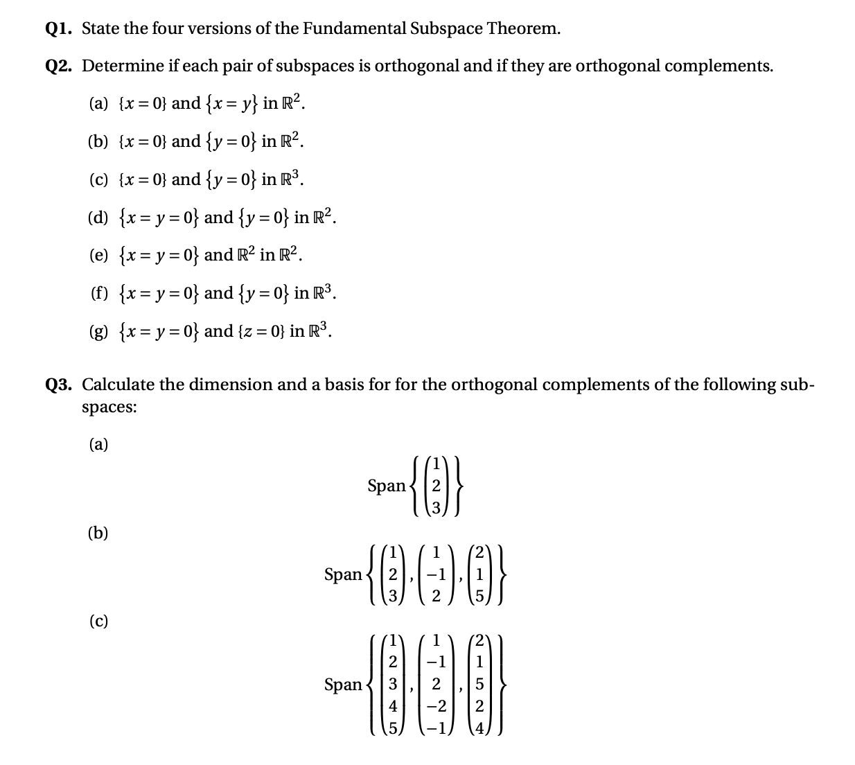 Solved Q1. State the four versions of the Fundamental | Chegg.com
