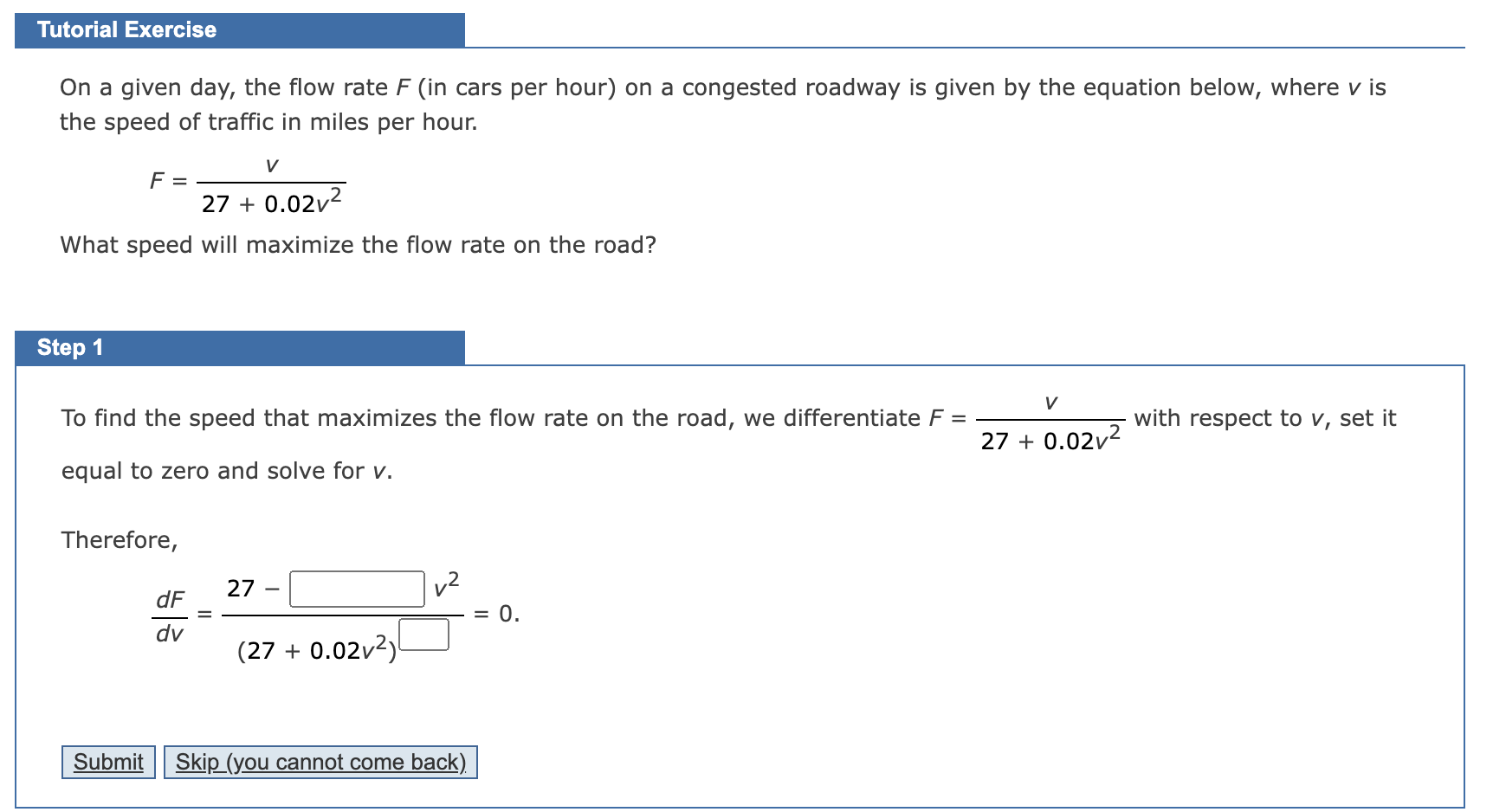 Solved On a given day, the flow rate F (in cars per hour) on | Chegg.com
