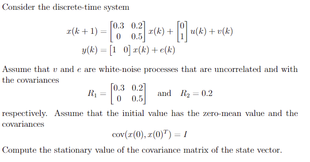 Solved Consider the discrete-time system | Chegg.com