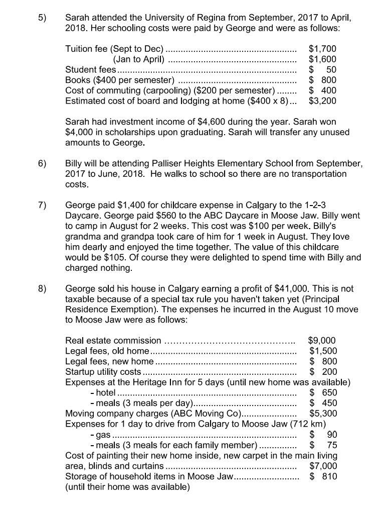 GEORGE MCMASTER'S TAX RETURN George McMaster is a 45 | Chegg.com