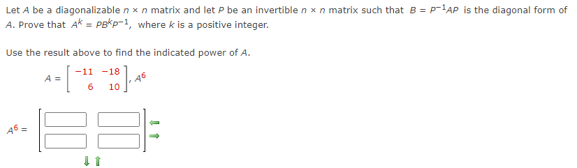 Solved Let A be a diagonalizable n x n matrix and let P be | Chegg.com