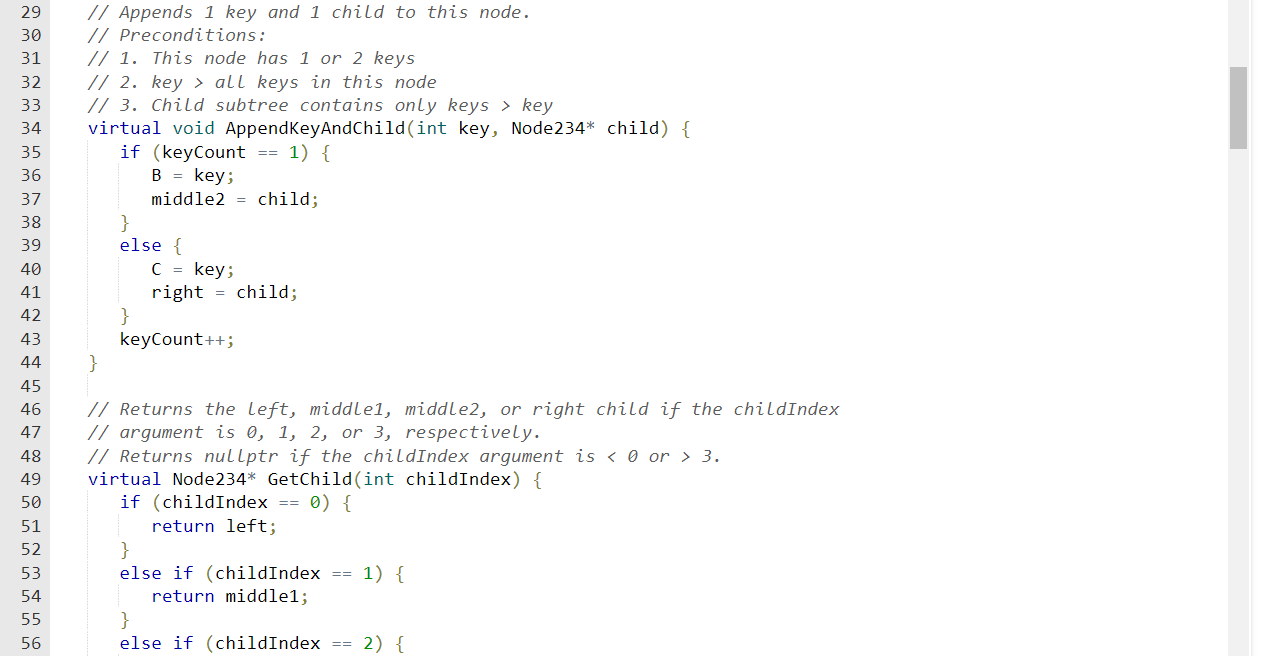 Solved In this lab, the Tree234 class is extended to support | Chegg.com