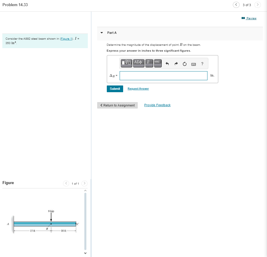 Solved Consider the A992 ﻿steel beam shown in (Figure | Chegg.com