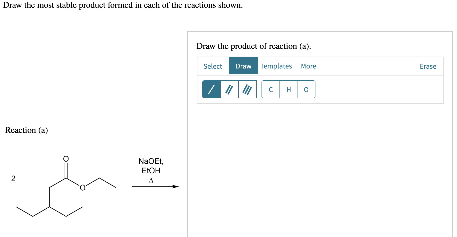 Solved Draw the most stable product formed in each of the | Chegg.com