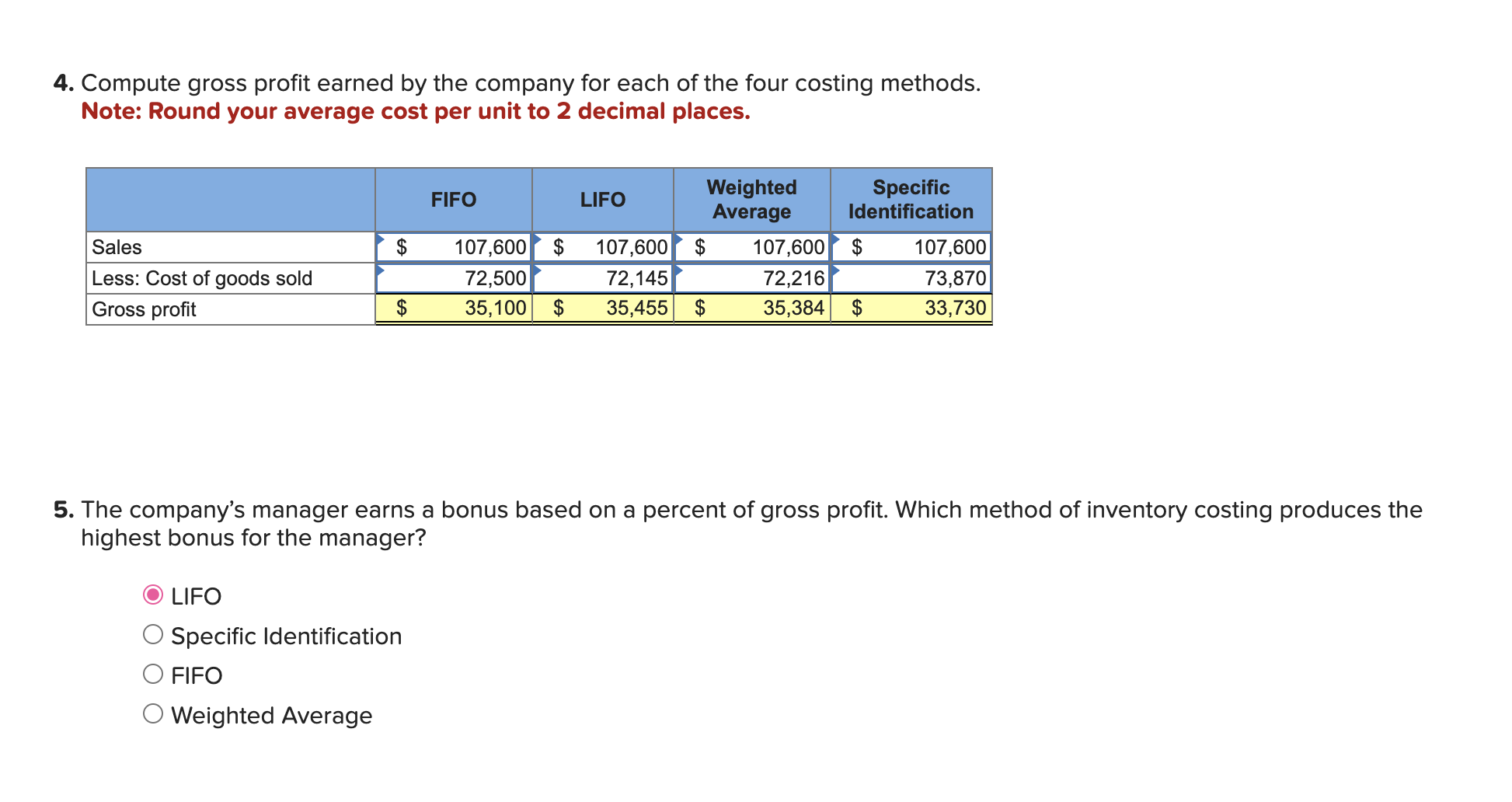 Solved Problem 5-3A (Algo) Perpetual: Alternative cost flows | Chegg.com