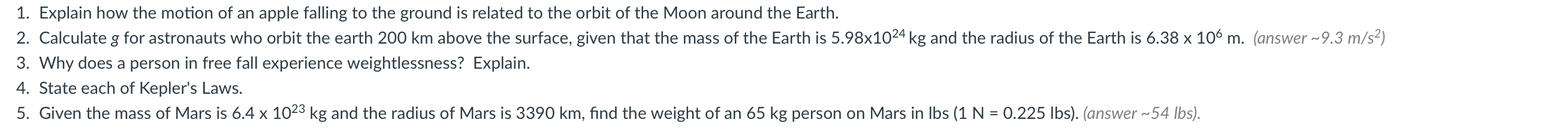 Solved 1. Explain how the motion of an apple falling to the | Chegg.com