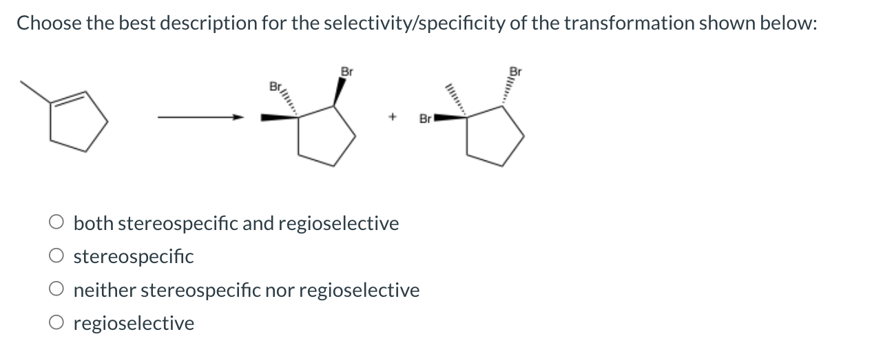 Solved Choose the best description for the | Chegg.com