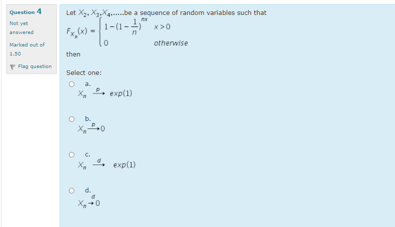 Solved Let X2, X3,X4......be a sequence of random variables | Chegg.com