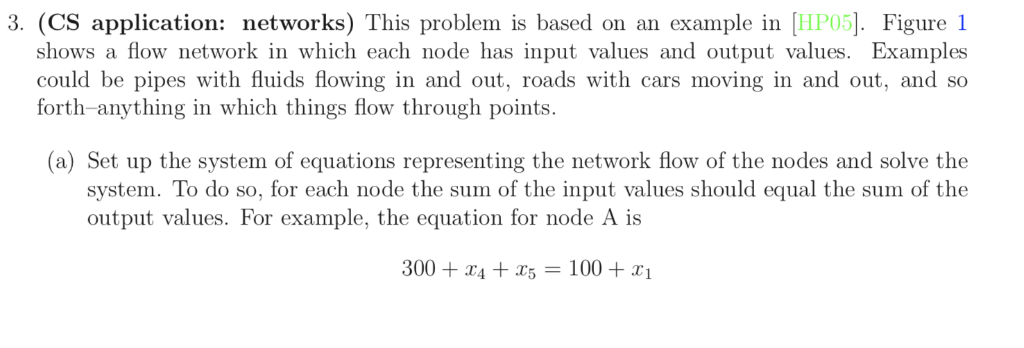 Solved 3. (CS application: networks) This problem is based | Chegg.com