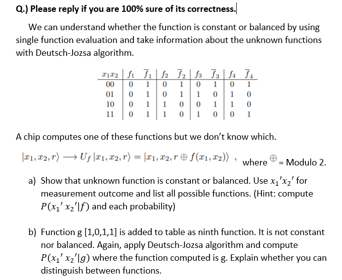 Q.) Please reply if you are 100% sure of its | Chegg.com