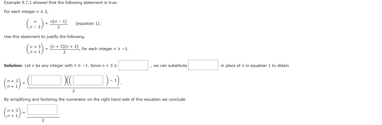Solved Example 9.7.1 showed that the following statement is | Chegg.com