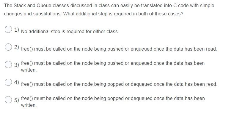 Solved The Stack and Queue classes discussed in class can | Chegg.com