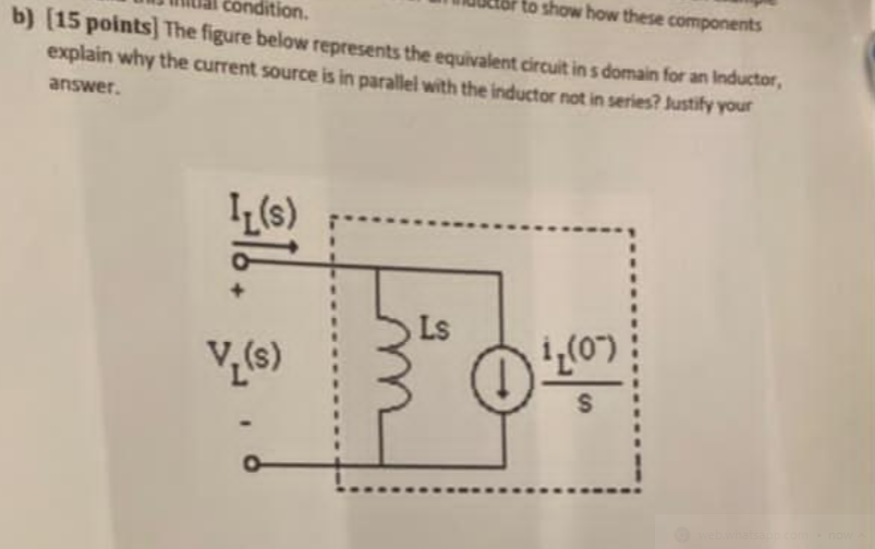 Solved to show how these components ition. b) (15 points) | Chegg.com