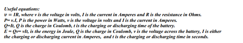 Solved Useful equations: v = IR, where v is the voltage in | Chegg.com