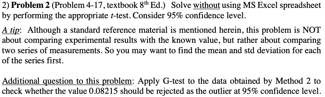 2) Problem 2 (Problem 4-17, textbook 8th Ed.) Solve | Chegg.com