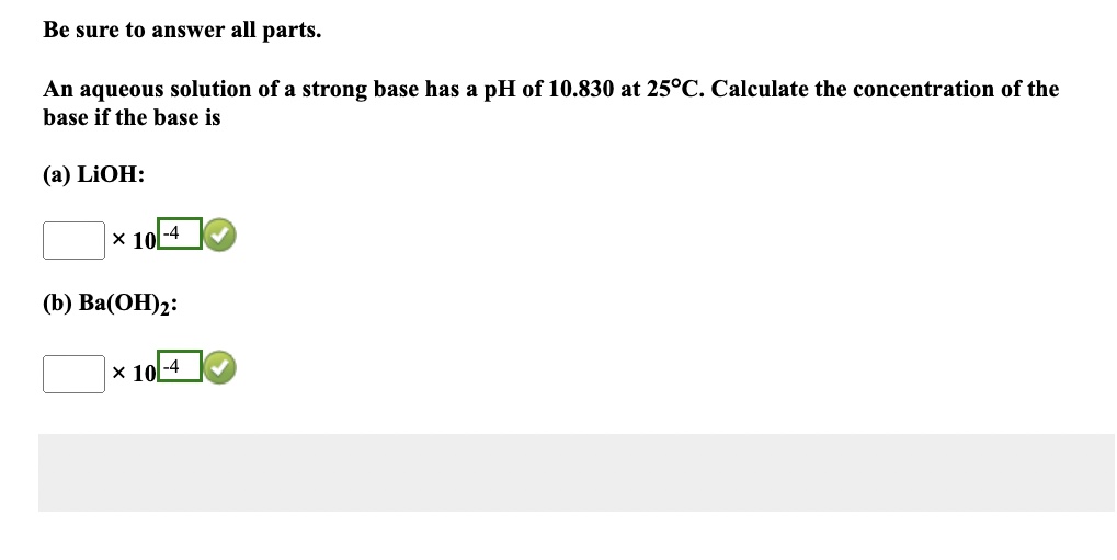 Solved Be sure to answer all parts. An aqueous solution of a | Chegg.com