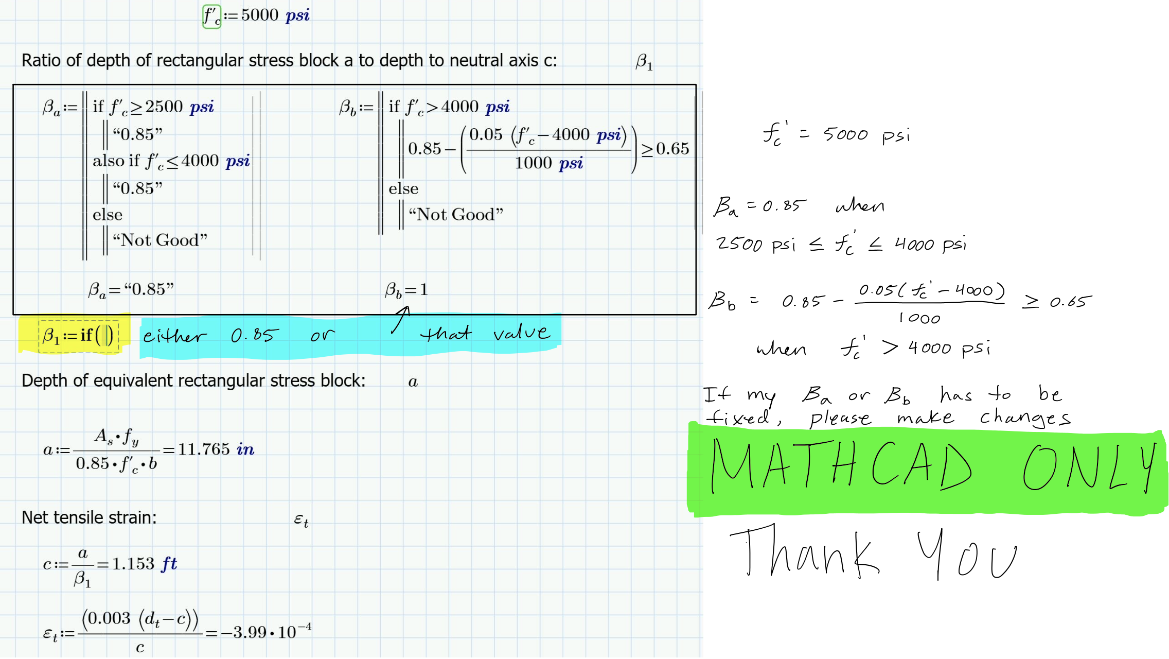 Solved I Want To Make An If Statement In Mathcad There Are Chegg