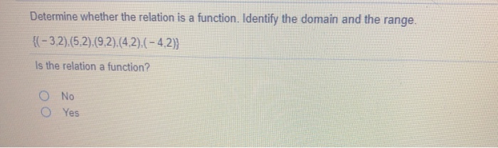 Solved Determine whether the relation is a function. | Chegg.com