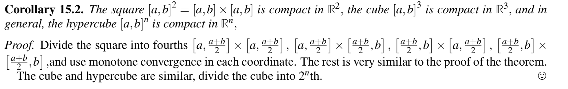Solved Corollary 15.2. The square [a, b]2 = [a,b] [a, b] is | Chegg.com
