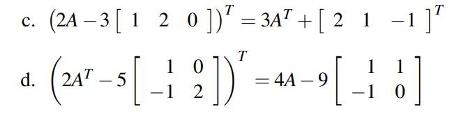 Solved Exercise 2.1.15 In each case find the matrix A.c. | Chegg.com