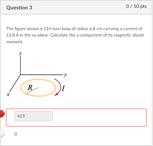 Solved The figure shows a 214-turn loop of radius 6.8 cm | Chegg.com