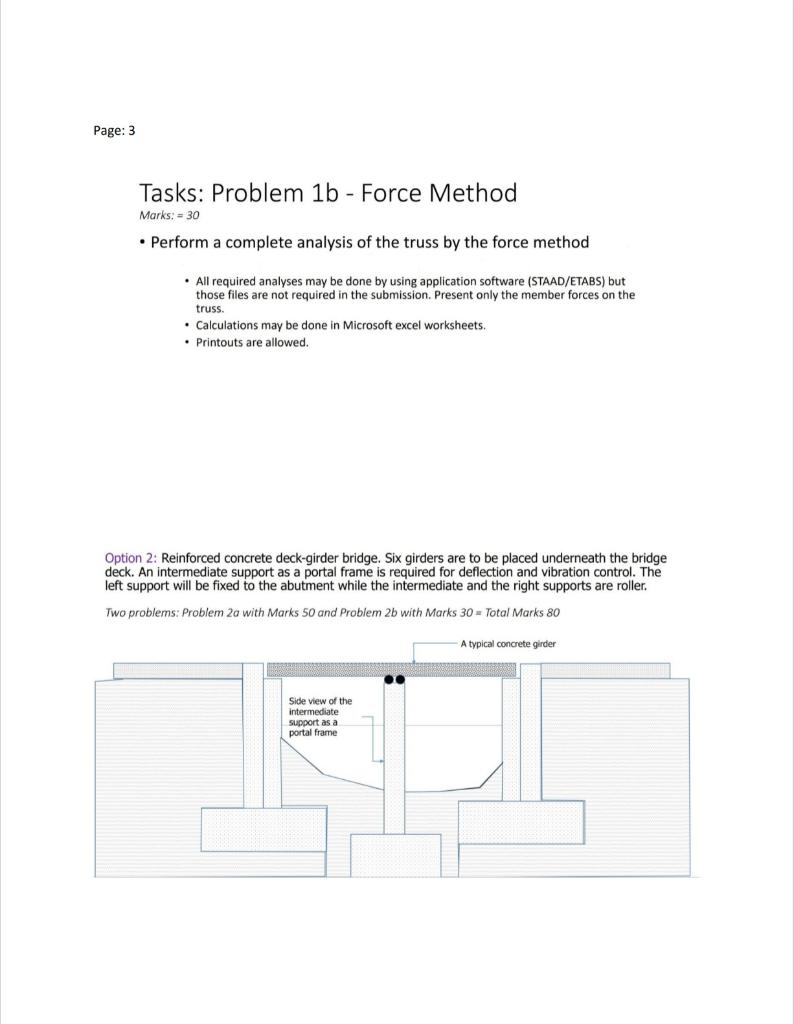 Page: 1 Problem Statement: A highway bridge is to be | Chegg.com