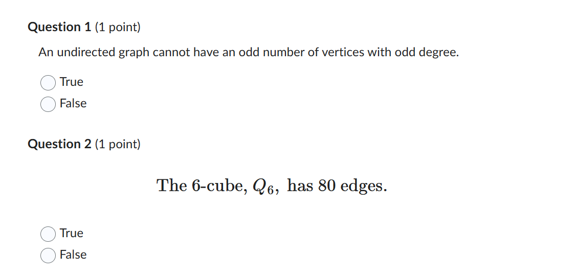 Solved An undirected graph cannot have an odd number of | Chegg.com