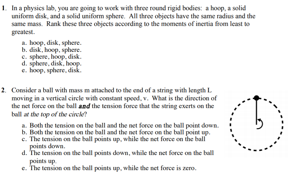 Solved 1. In a physics lab, you are going to work with three | Chegg.com
