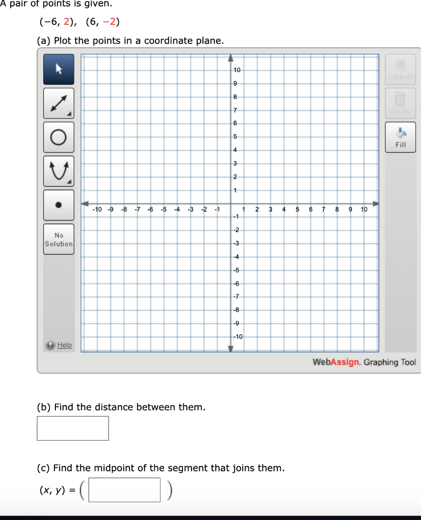 Solved A pair of points is given. (-4,5), (8,0) (a) Plot the | Chegg.com