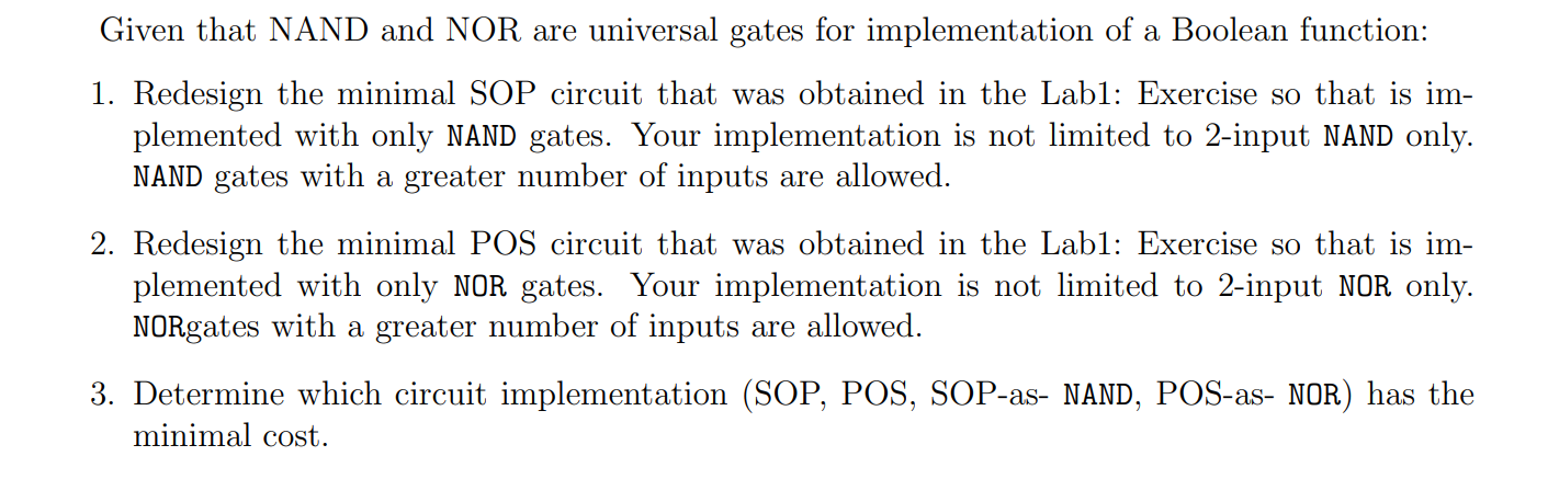 Solved You have to create the circuit diagram using the POS | Chegg.com